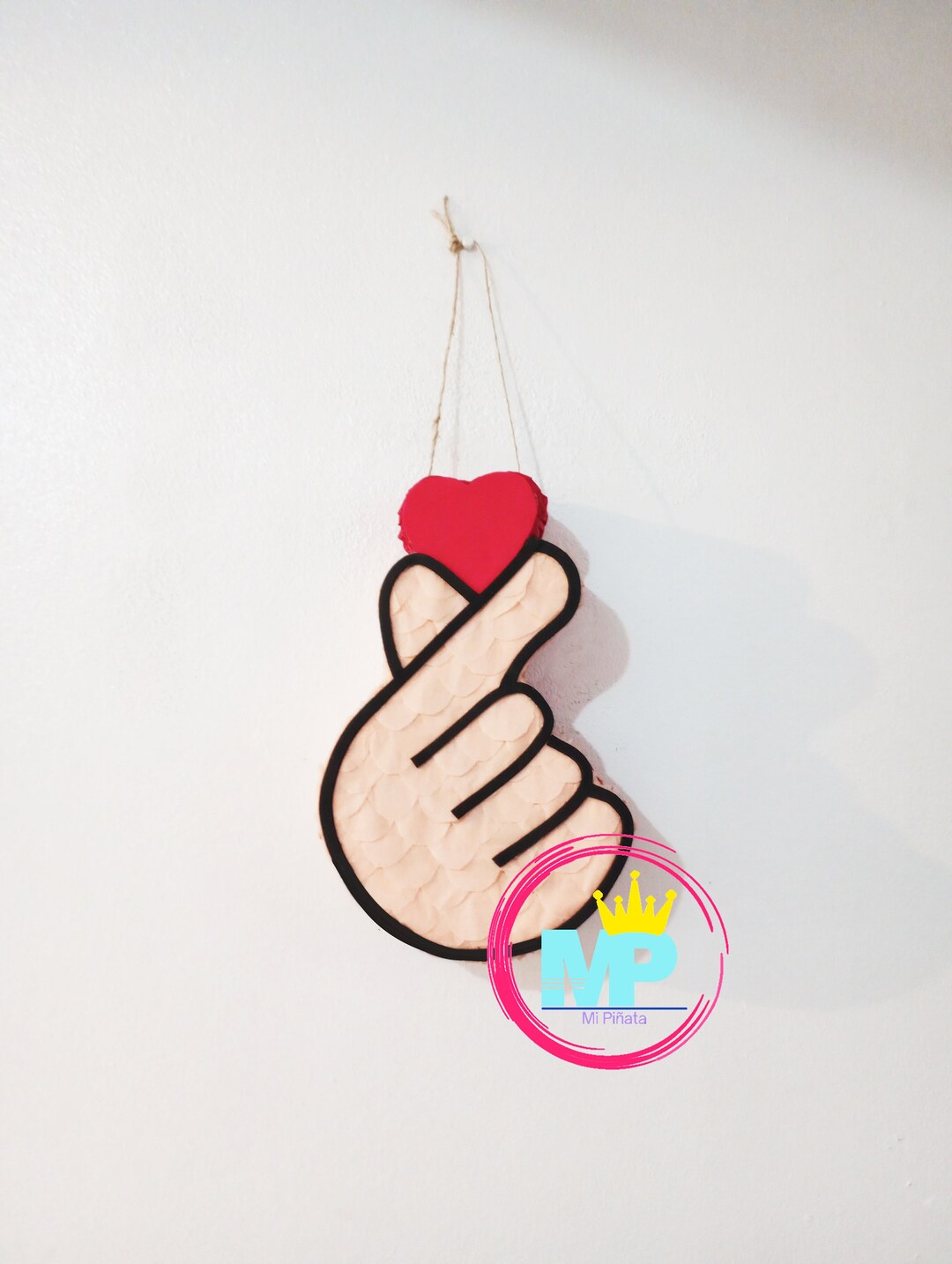Korean Heart Hand Symbol Mini Pinata. K-pop Fans Pinata. Valentine's ...