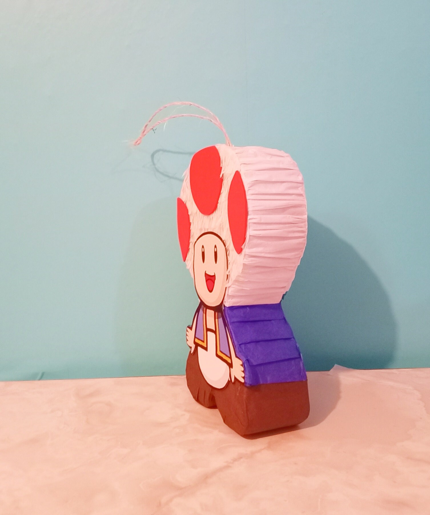 Toad Mini Piñata: Mario Bros Party Centerpiece, Handmade - Etsy