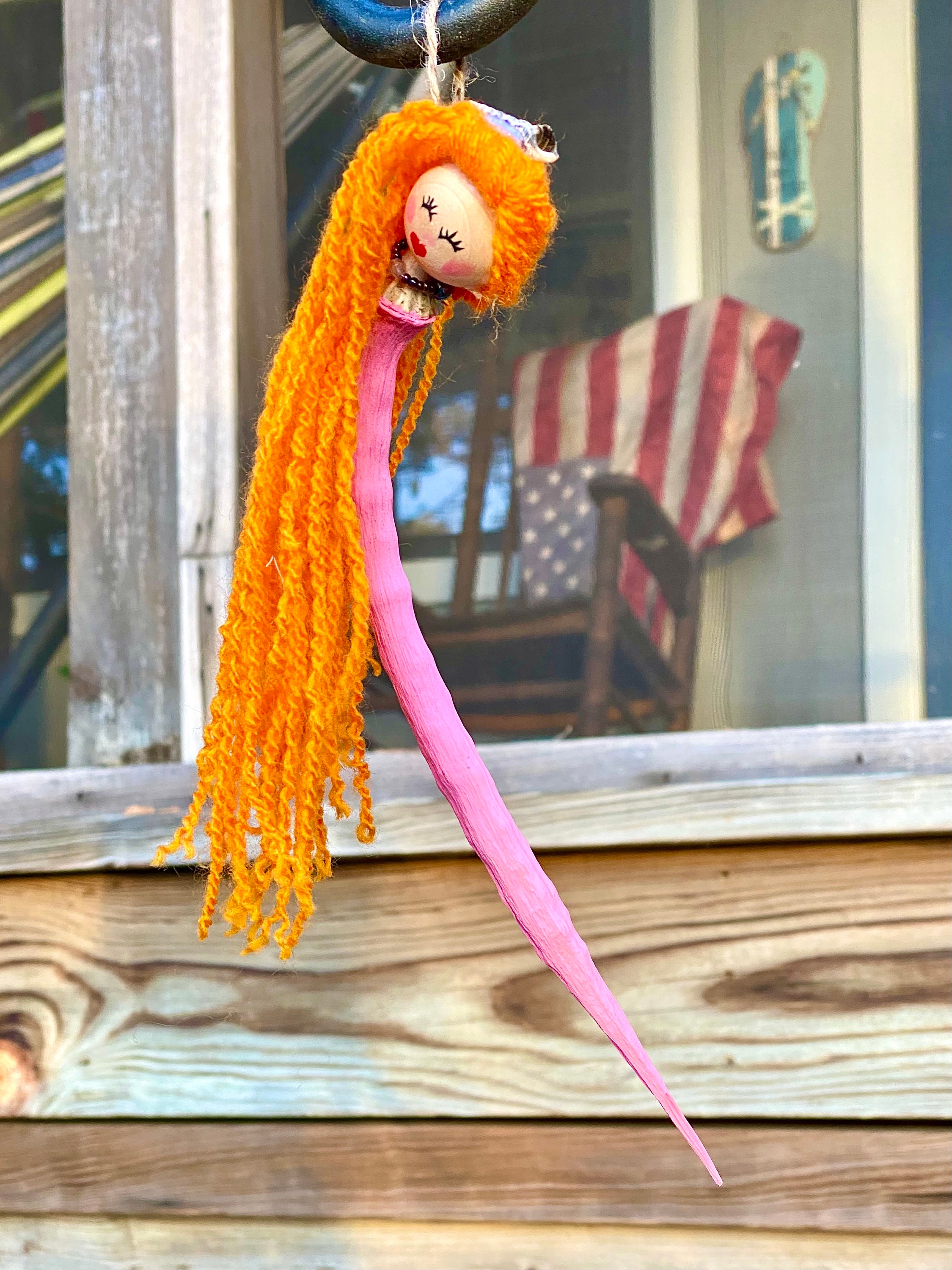 Handmade Mermaid Ornament Made From Dried Okra - Etsy