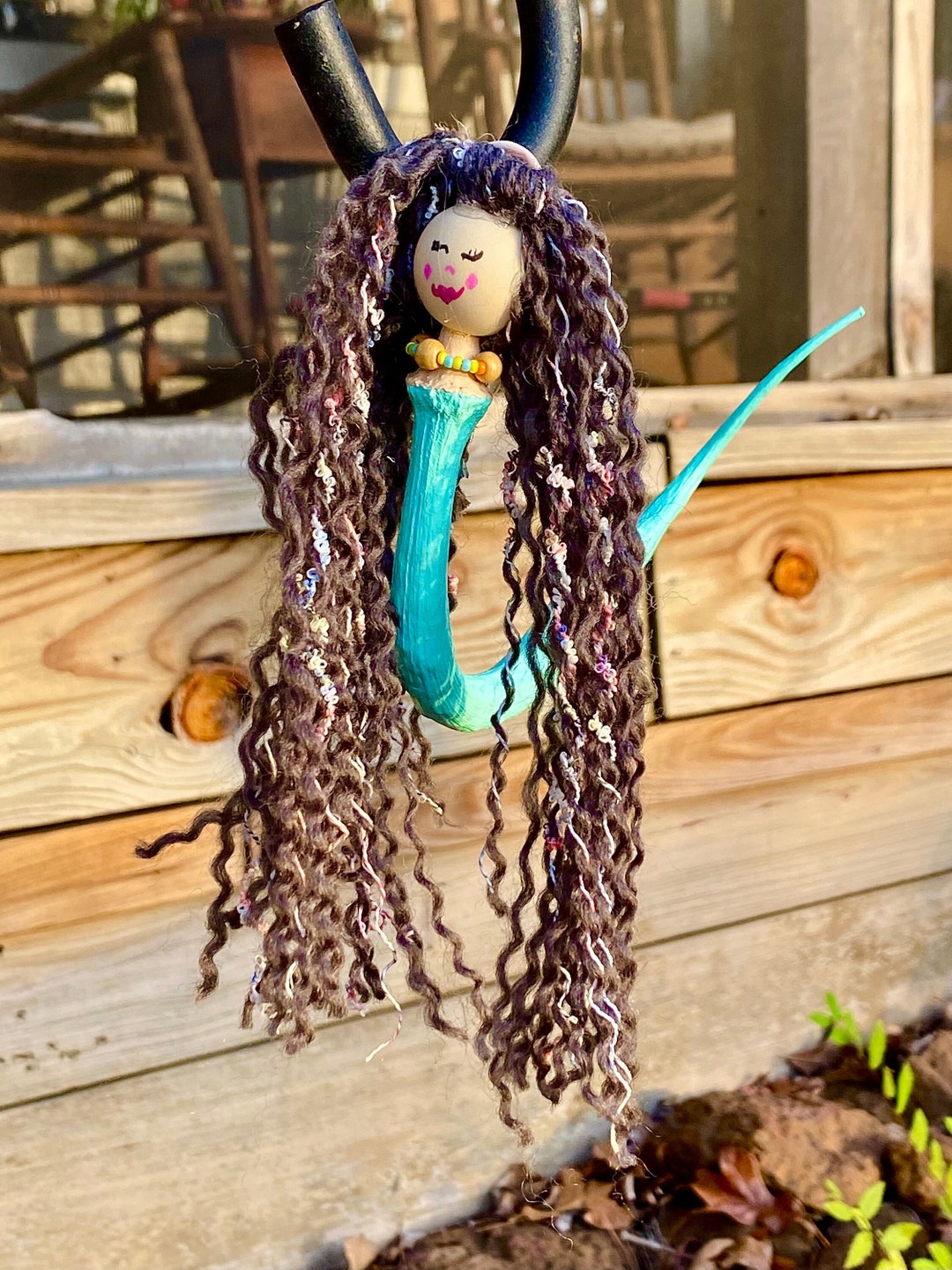 Handmade Mermaid Ornament Made From Dried Okra - Etsy