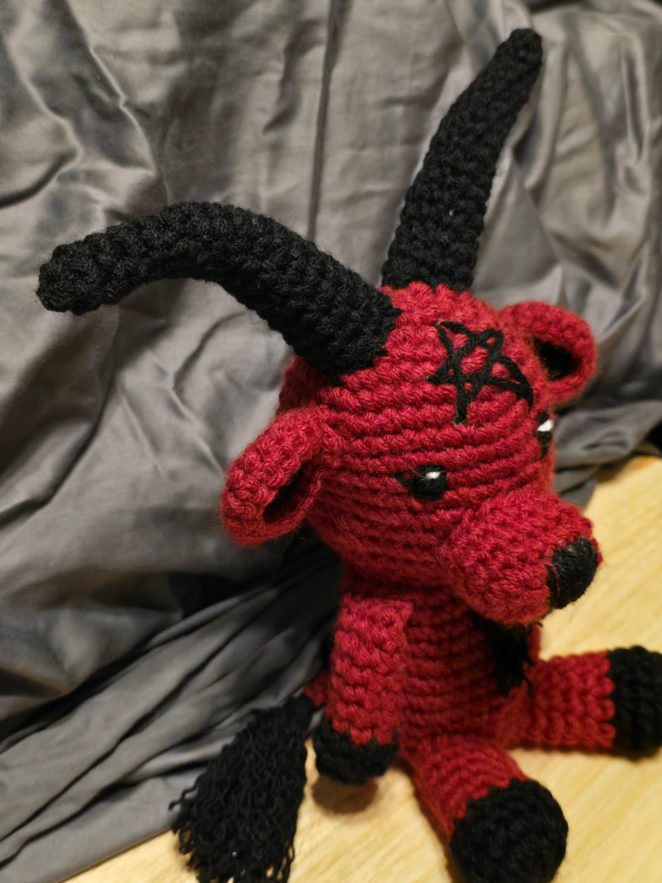 Hell Goat Demon Goat Baphomet Red/black - Etsy