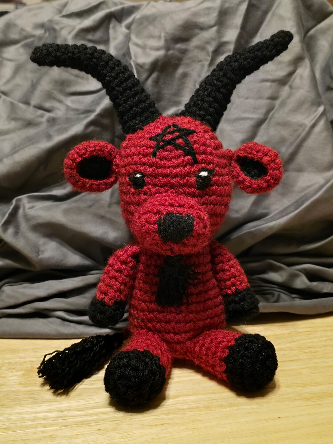Hell Goat Demon Goat Baphomet Red/black - Etsy