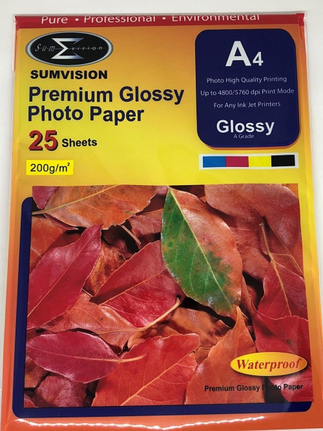 25 Sheets Glossy A4 Inkjet Photo Paper 230gsm Sumvision Great for ...