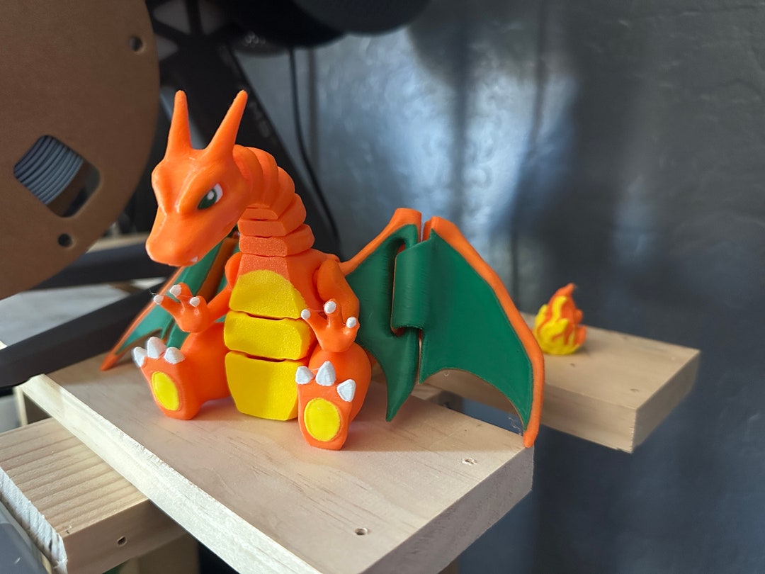 Flexi Charizard / Flexi Dragon 3D Printed - Etsy
