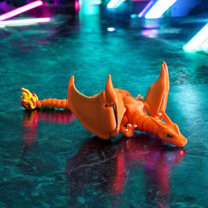 Flexi Charizard / Flexi Dragon 3D Printed - Etsy
