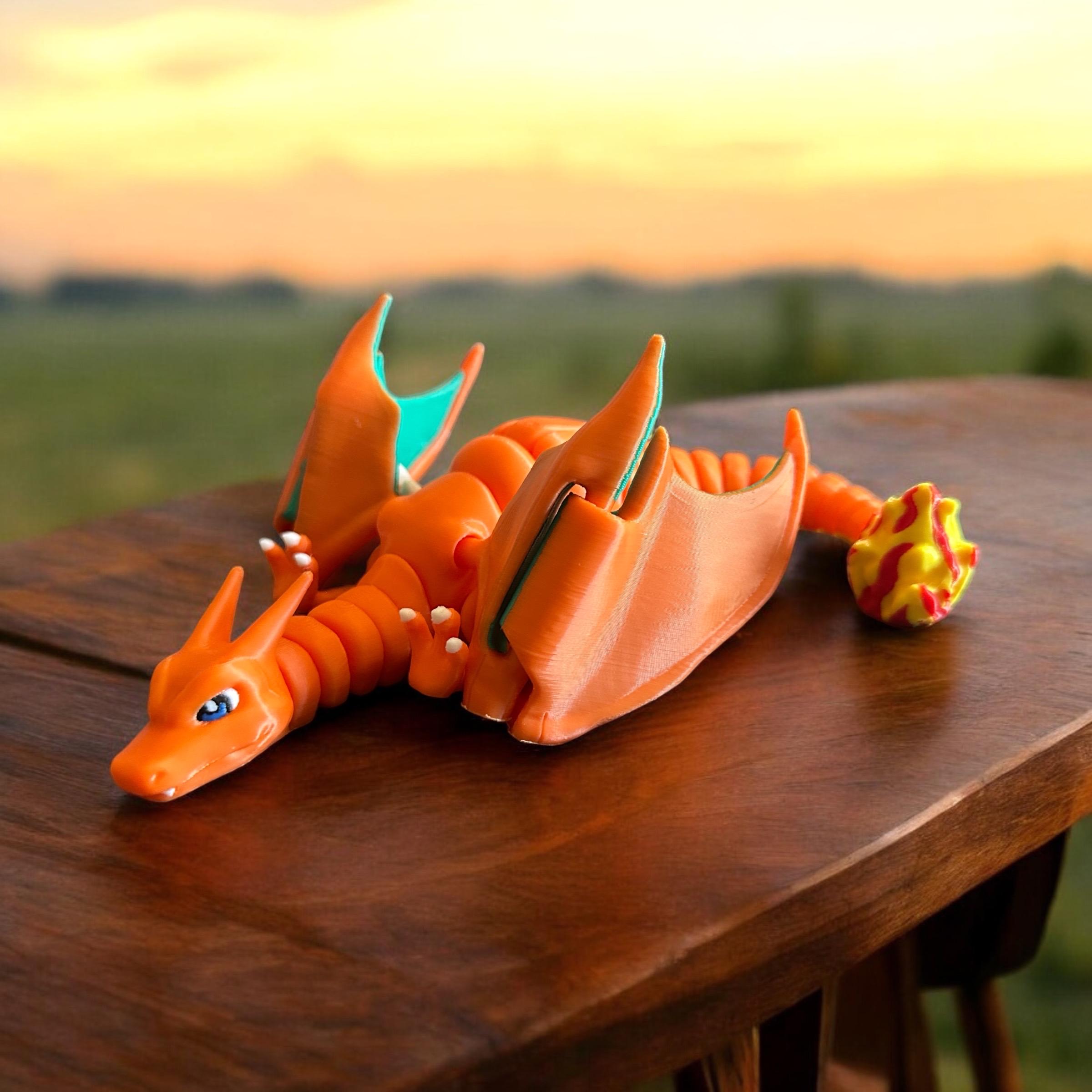 Flexi Charizard / Flexi Dragon 3D Printed - Etsy