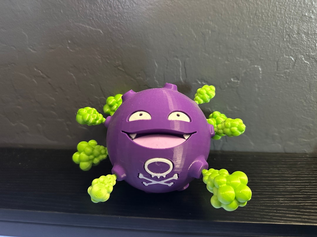 3D Printed Koffing Full Color - Etsy
