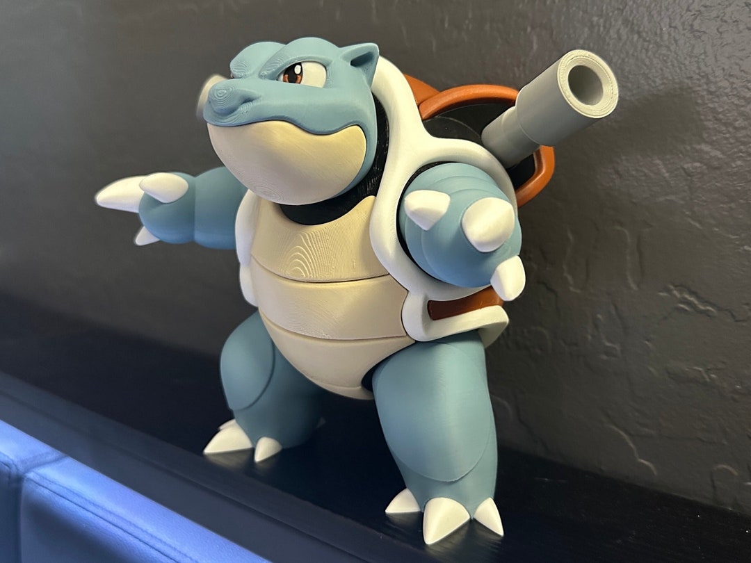 3D Printed Blastoise Pokemon - Full Color - Etsy