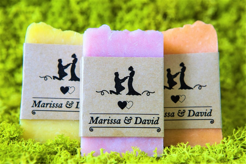 Personalized Wedding Soaps Shower Soap Favors Mini Soap Favors | Etsy
