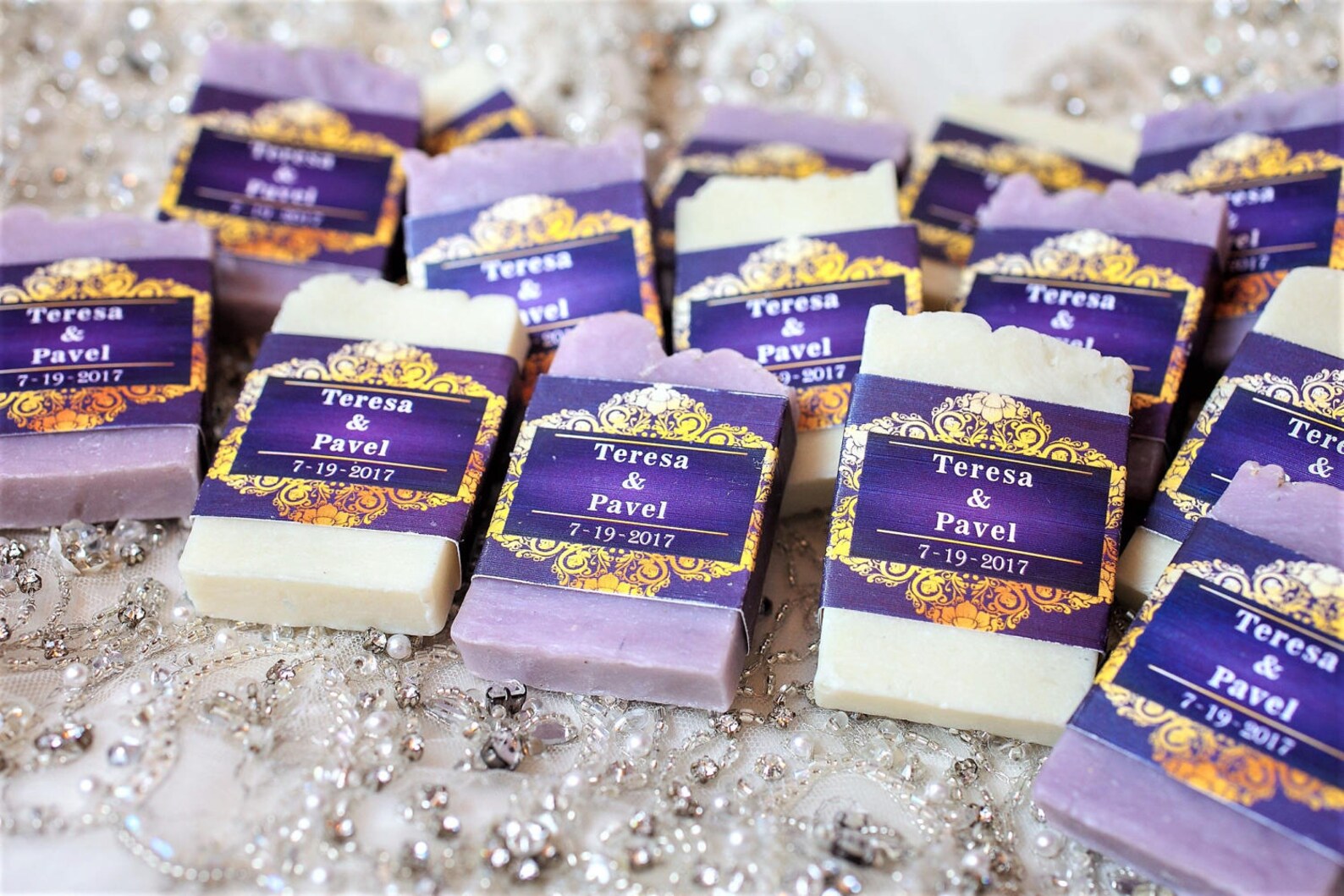 100 Wedding Soap Favors, Handcrafted, Custom Favours, Bridal Shower ...
