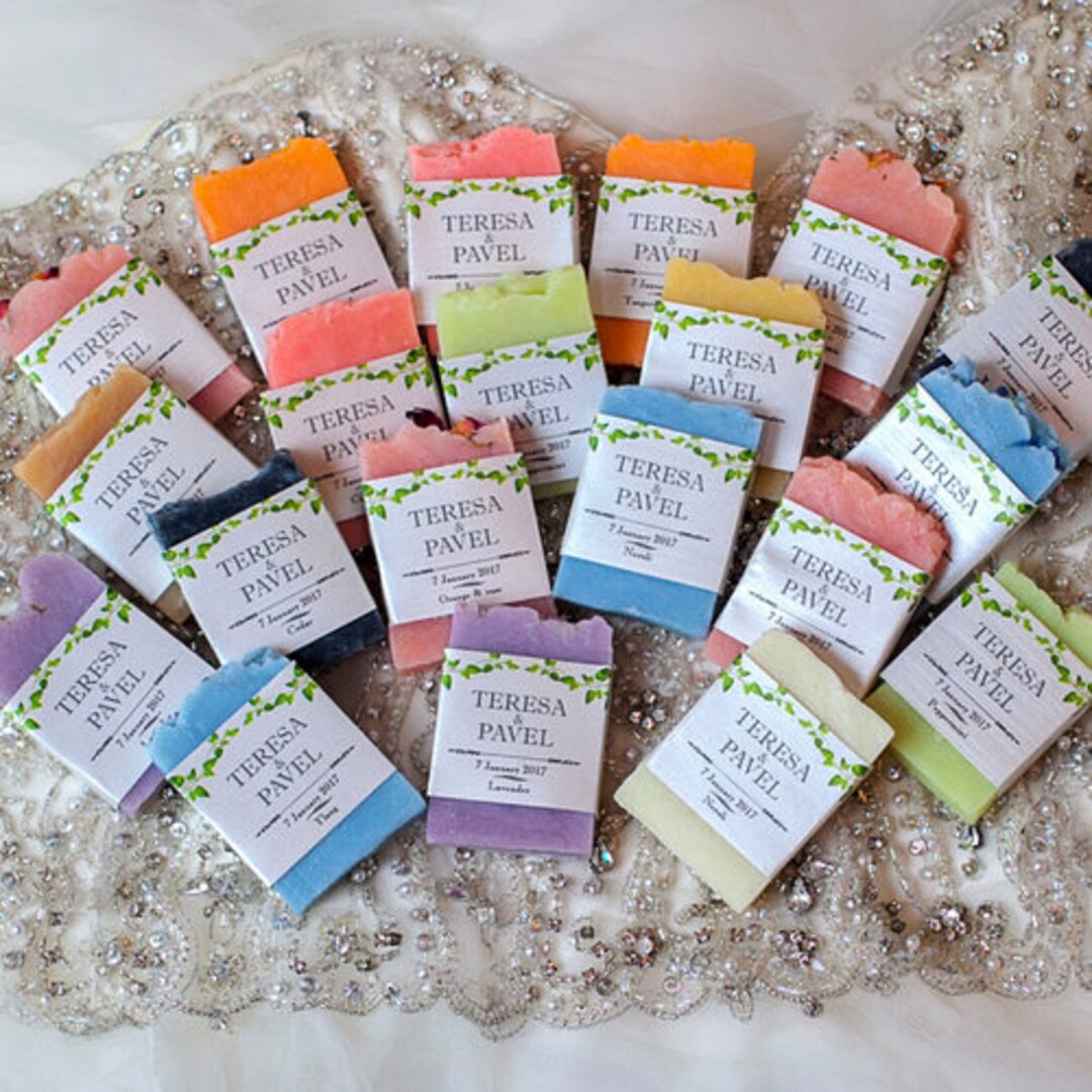 30 Wedding Favor Soaps, Wedding Soap, Soap Favors, Greenery, Greenery ...
