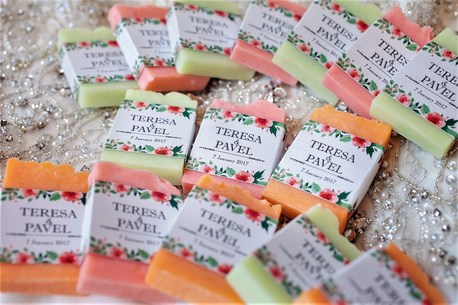 Mini Wedding Favor Soaps Personalized Soaps Favors Handmade | Etsy