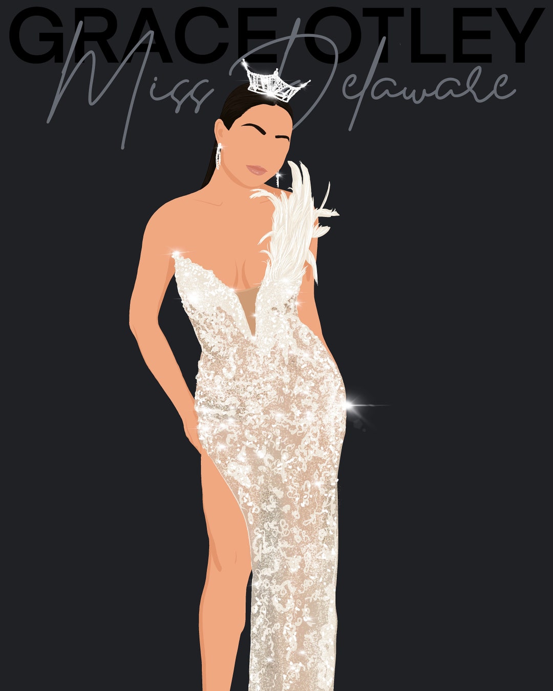 CUSTOM Pageant Portrait - Etsy