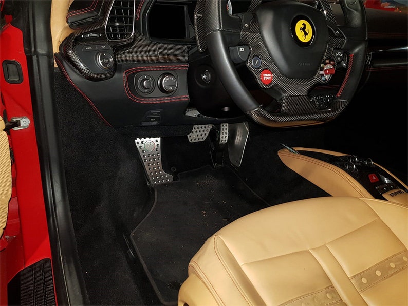 FERRARI 458 488 Premium Footrest 1pc Steel Pad Dead Rest - Etsy
