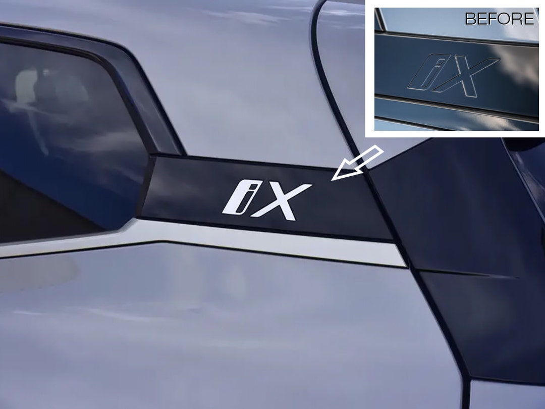Steel Emblem Inserts for BMW Ix M60 Xdrive50 Xdrive40 4pcs Stainless ...