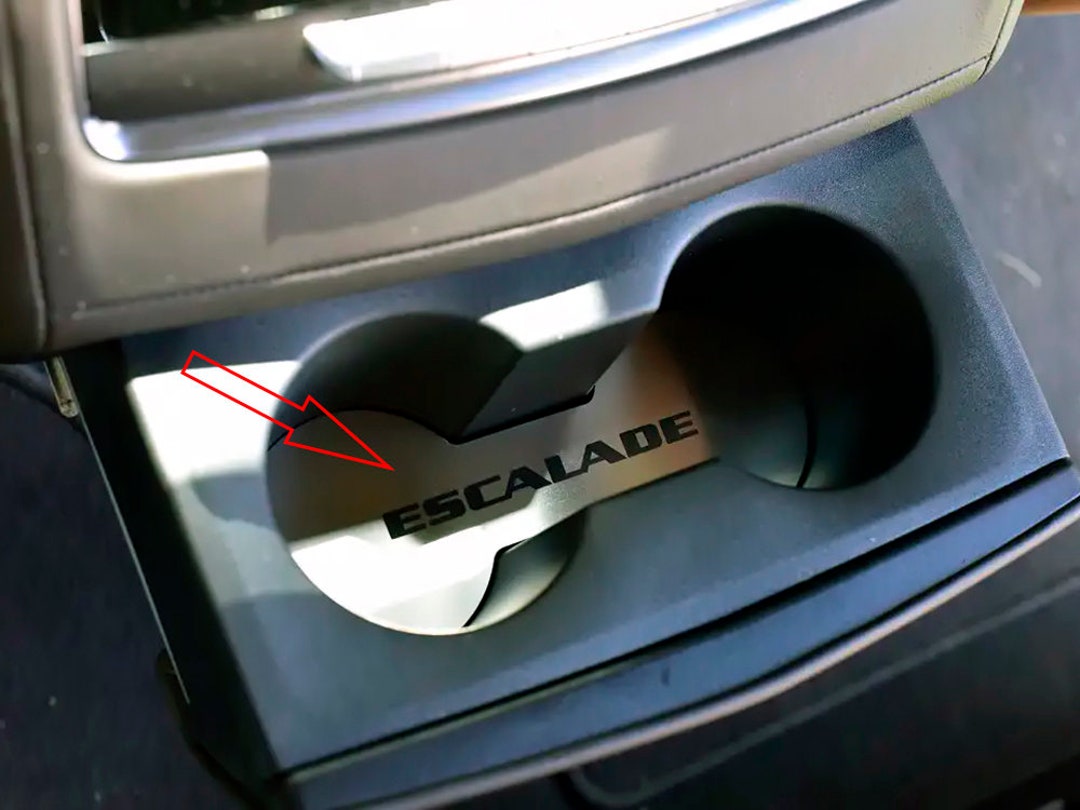 Cadillac ESCALADE V 5 2020 Cup Holder Coasters Cover 1pc Steel Plate ...