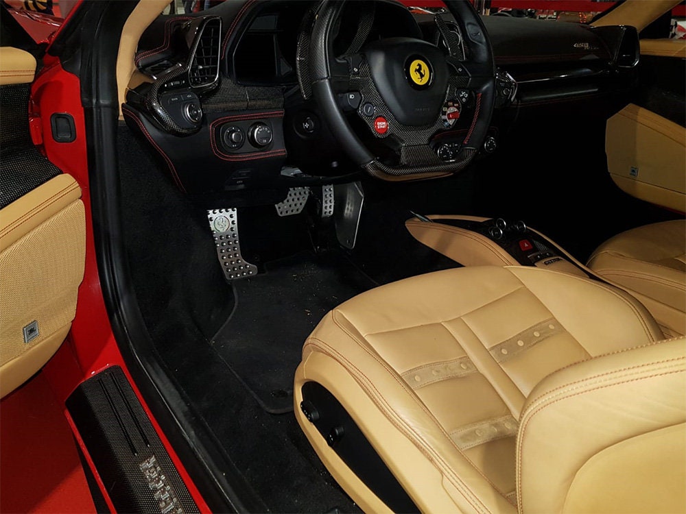 FERRARI 458 488 Premium Footrest 1pc Steel Pad Dead Rest | Etsy