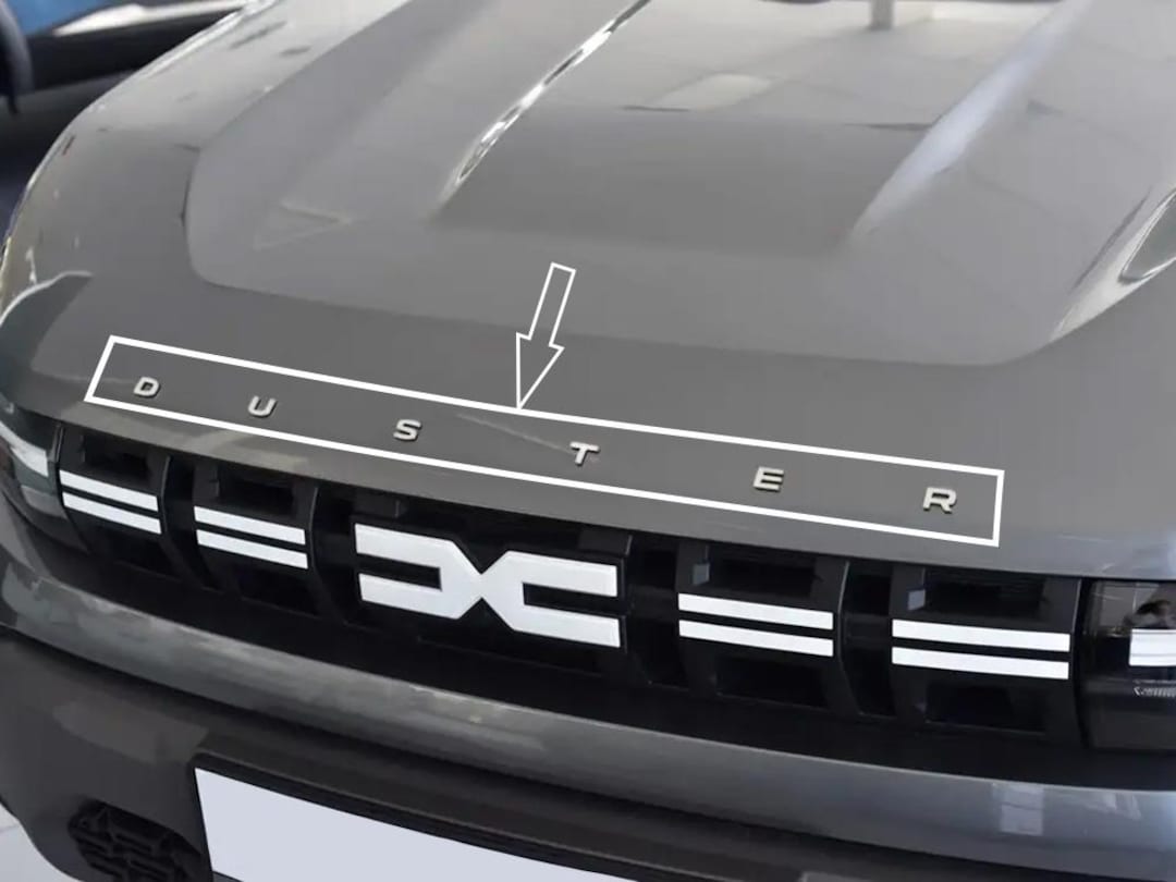 Bonnet Emblem Steel Decals for 2024 All-new Dacia DUSTER III 3 3rd Gen ...