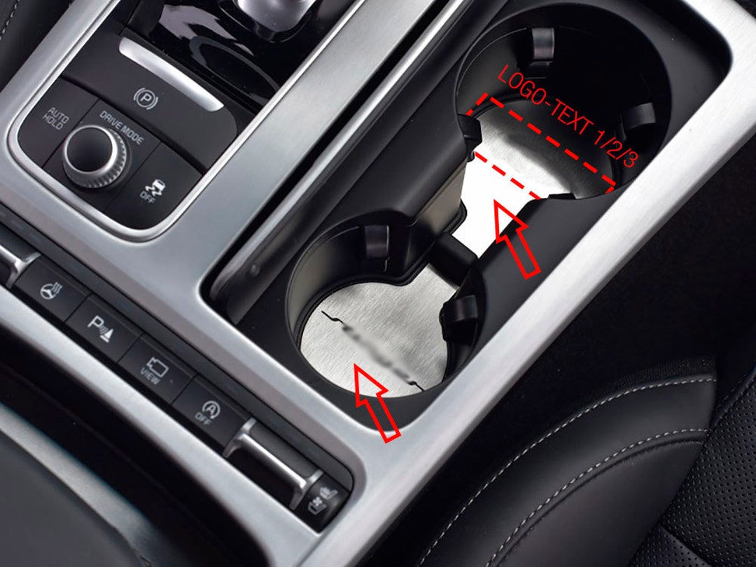Cup Holder Steel Coasters for Kia STINGER 2pcs Gt Line Gt-line GT1 GT2 ...