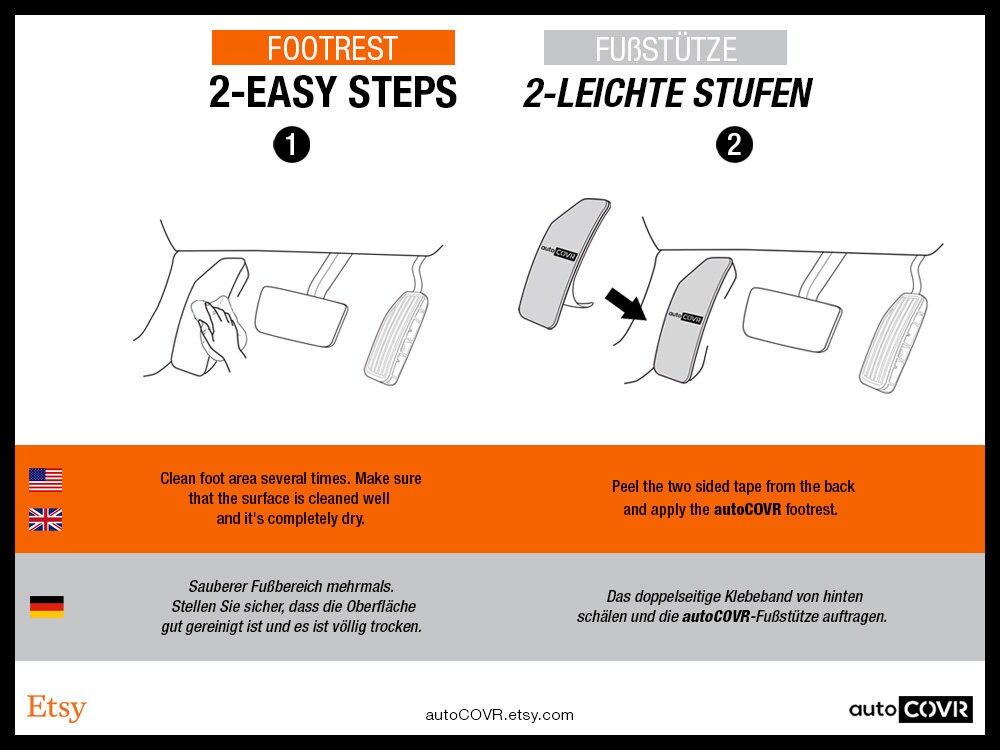 FERRARI 458 488 Premium Footrest 1pc Steel Pad Dead Rest - Etsy