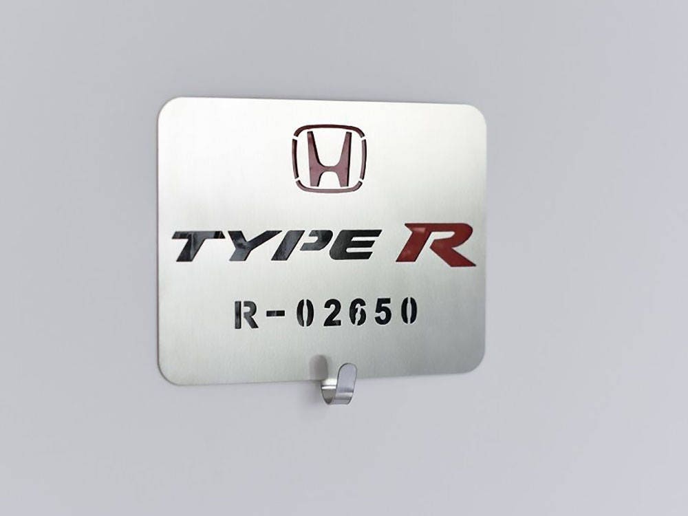 Honda Civic TYPE R Serial Number Emblem Custom Plate Stainless - Etsy UK
