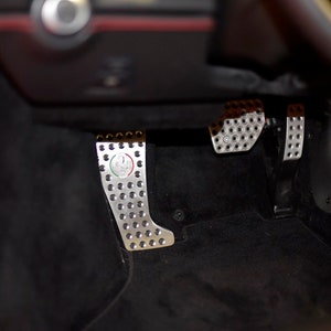 FERRARI 458 488 Premium Footrest 1pc Steel Pad Dead Rest Pedal Car ...