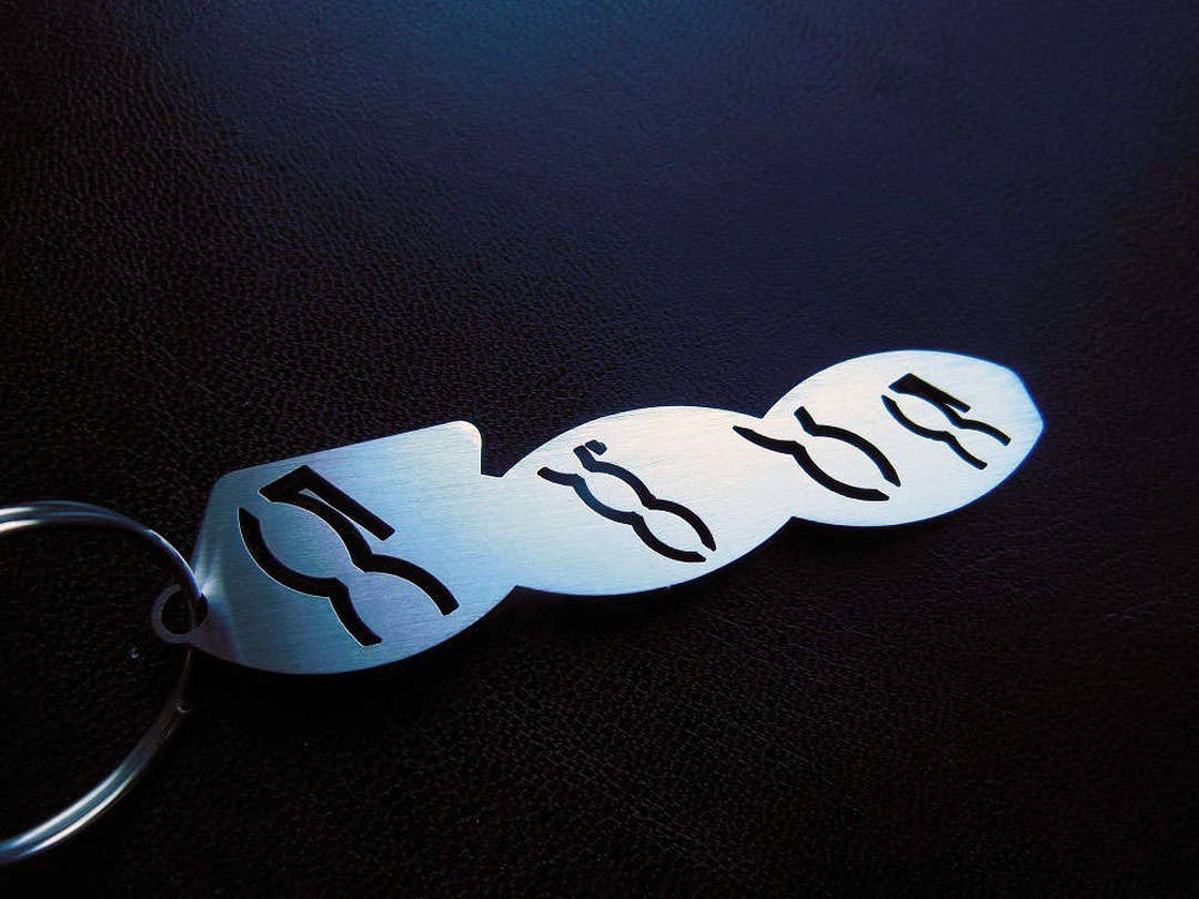 FIAT 500 500L 500X L X Keyring Keychain Quality Crafted - Etsy