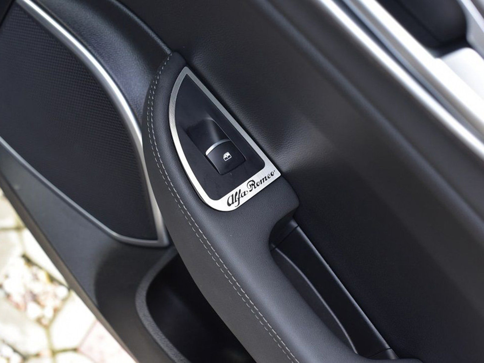 Alfa Romeo GIULIA Door Control Switches Cover 4pcs Custom | Etsy