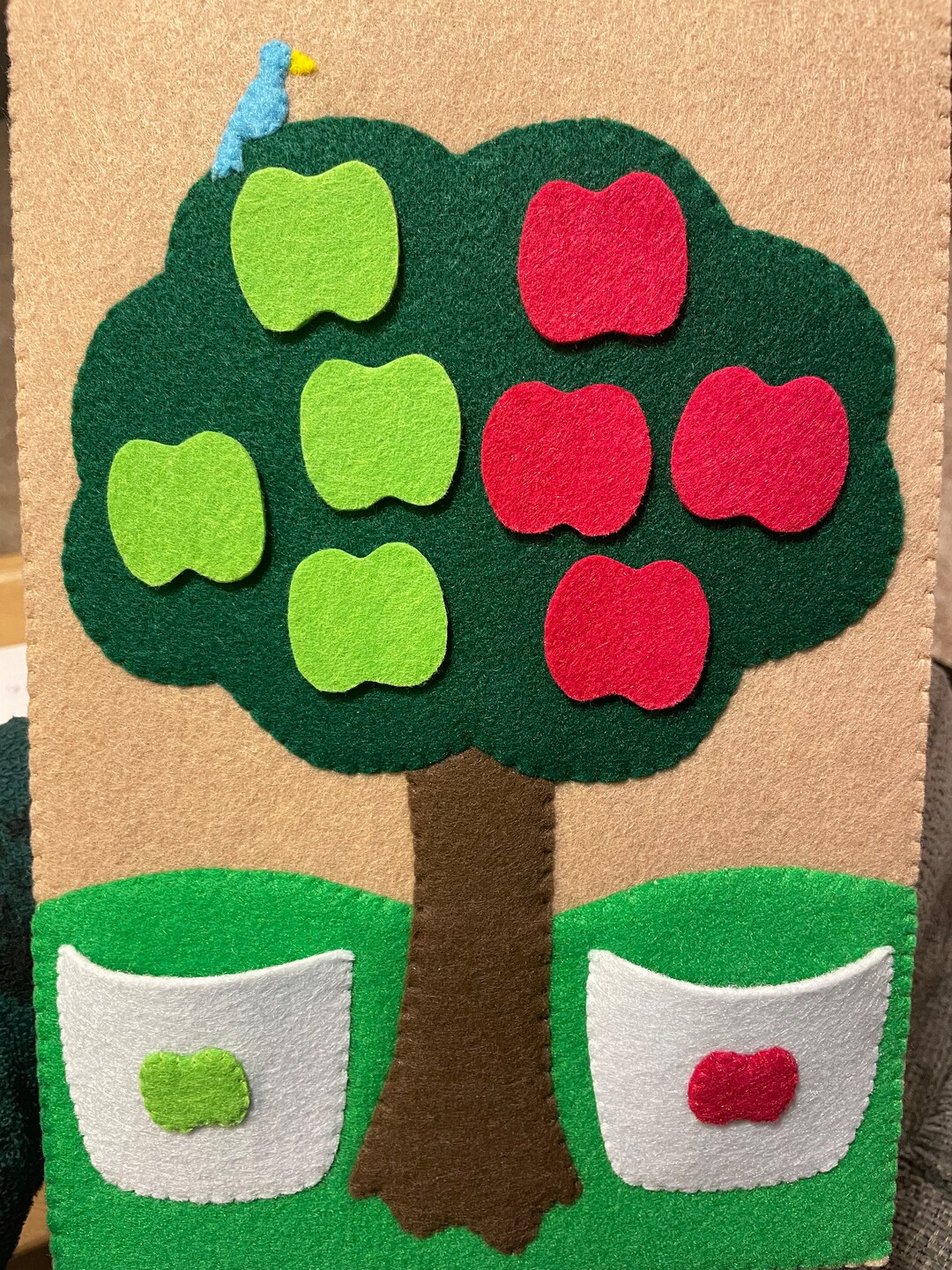 Felt Apple Tree Activity Board, Educational Toy, Apple Tree Toy - Etsy