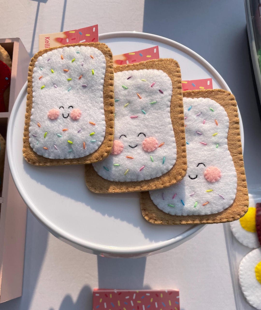 Felt Pop-tart Gift Card Holder: Handmade Pastry Toy Party Favor - Etsy