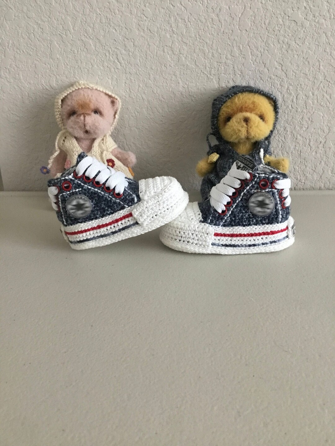 Baby Crochet High Top, Baby High Top Boots, Baby Denim Shoes, Baby ...