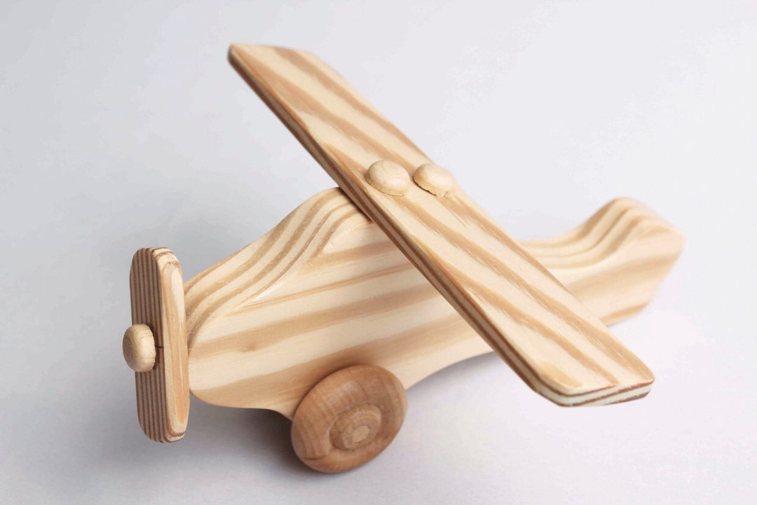 Custom Wood Toy Airplane with Moving Propeller - Etsy