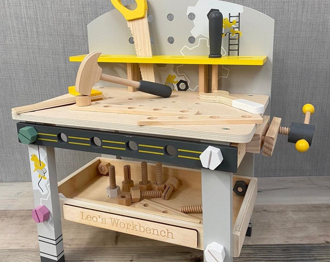 Personalised Unisex Workbench Compact Kit - Unisex Toys - Construction ...