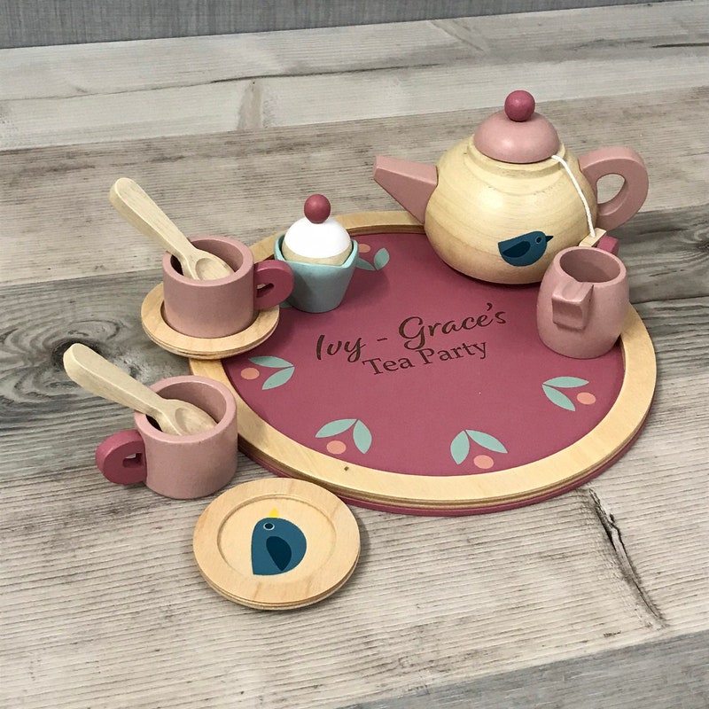 Wooden Tea Set - Etsy