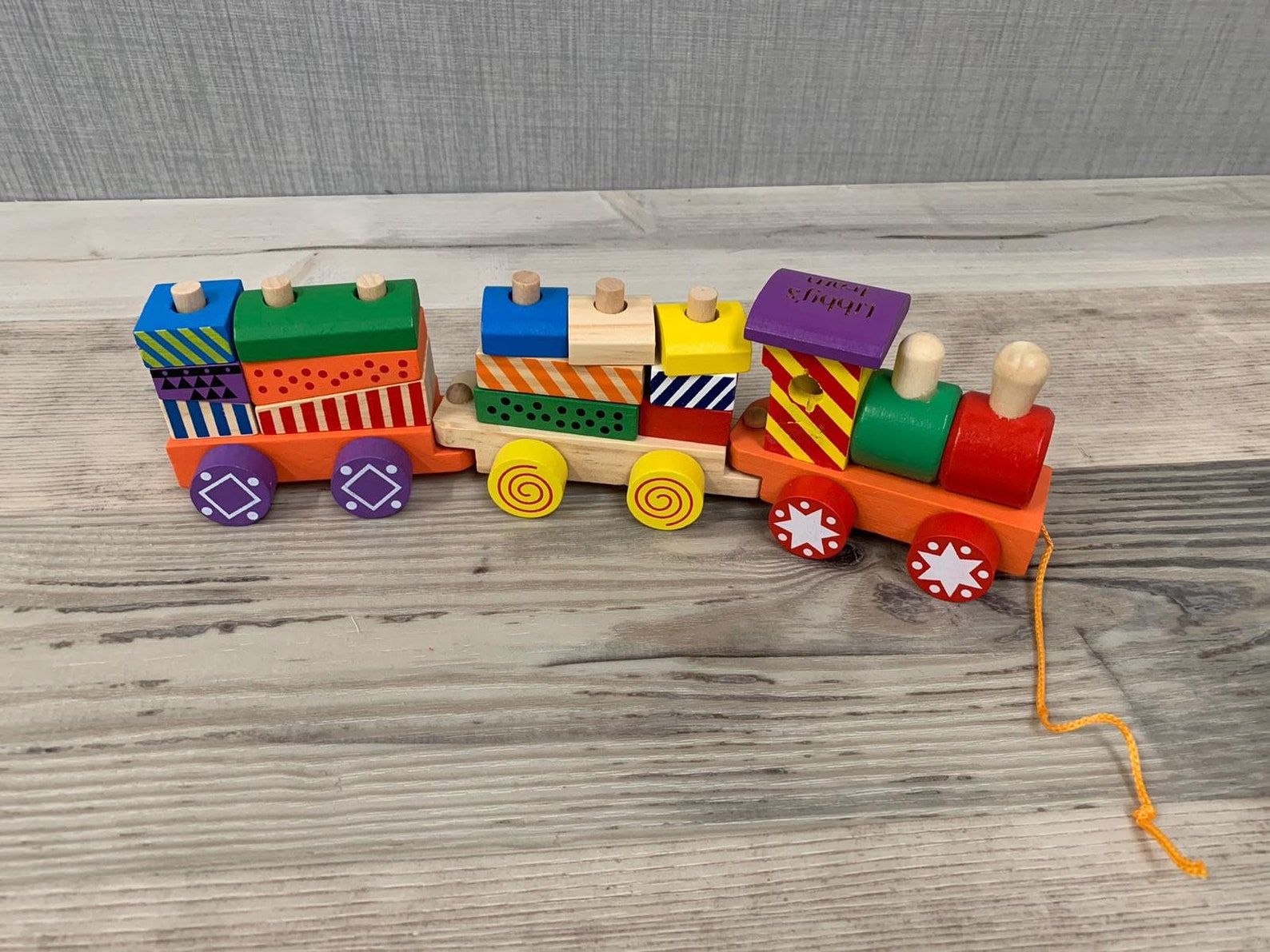 Personalised 16-part Wooden Rainbow Train Set Create Your - Etsy UK