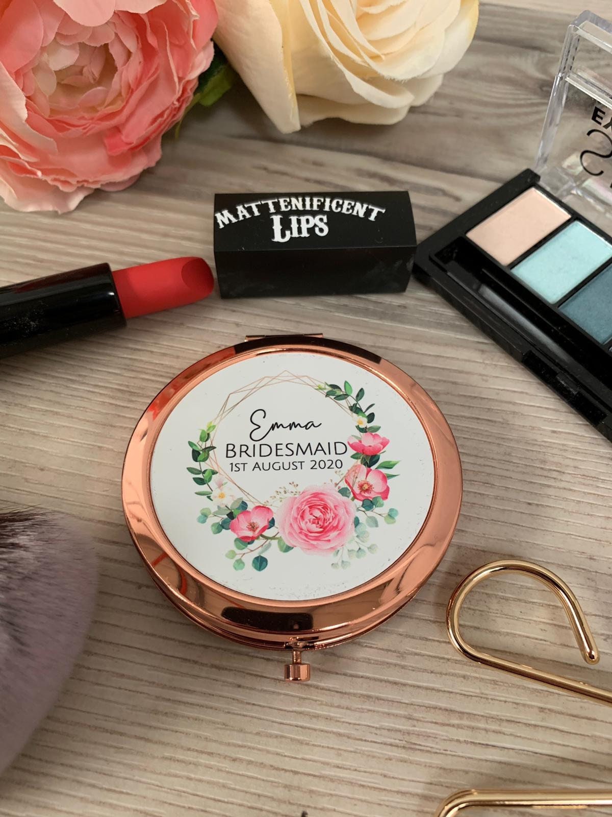 Jessica Range Personalised Compact Mirrors Bridesmaid Gift - Etsy
