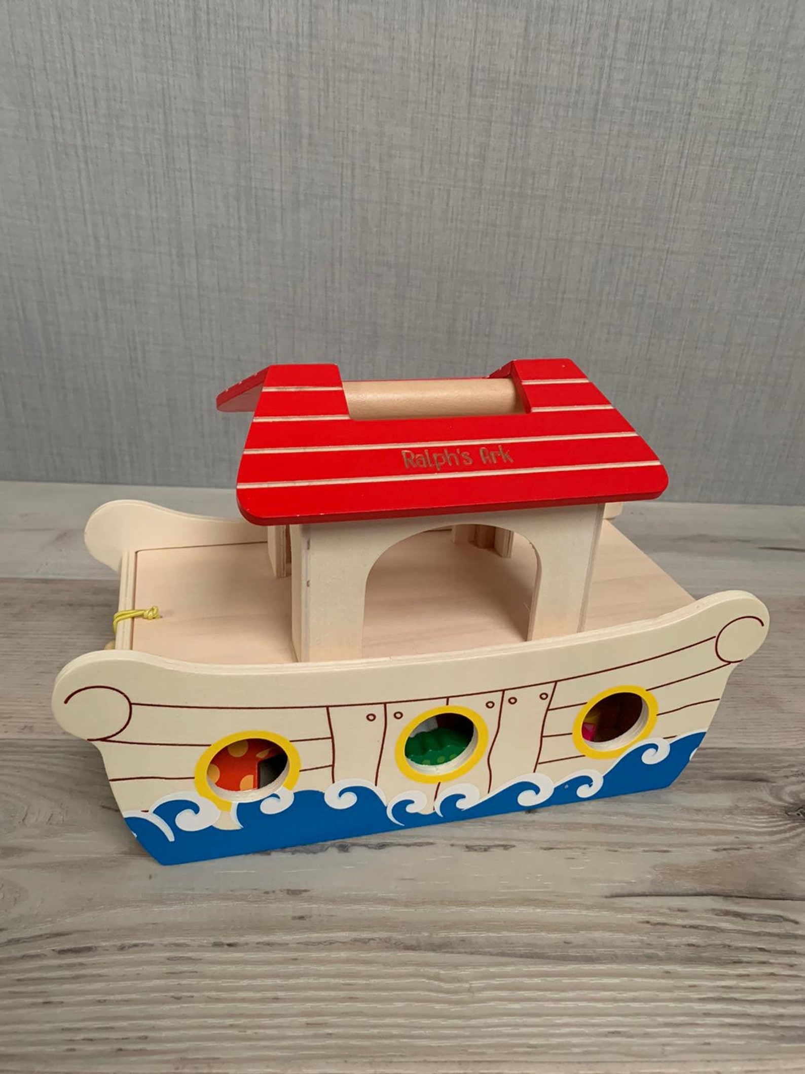 Personalised Noah’s Ark Play Set - Wooden Toys - Etsy