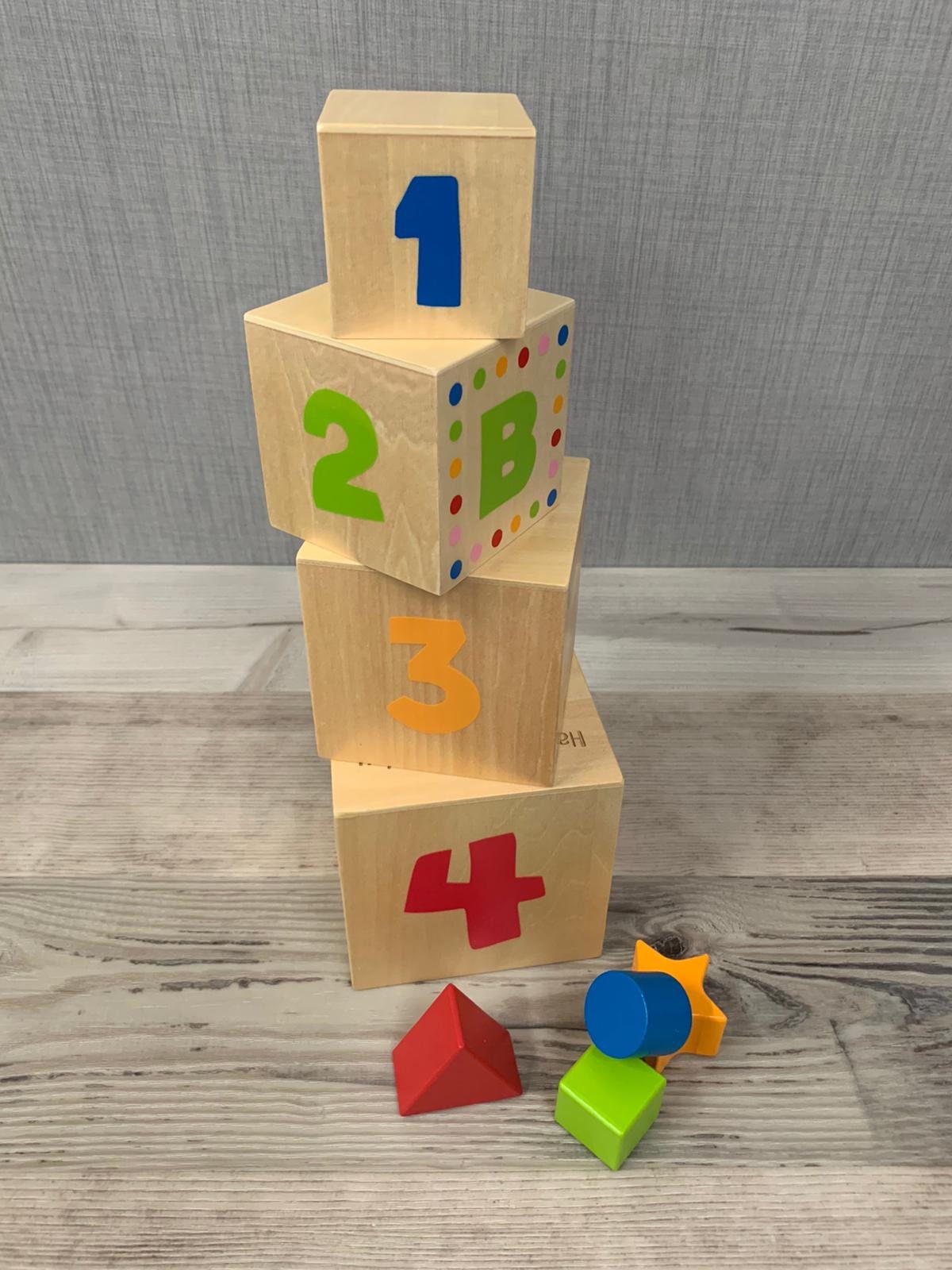 Personalised Wooden Stacking Set ABC Stacking Toy Toddler | Etsy