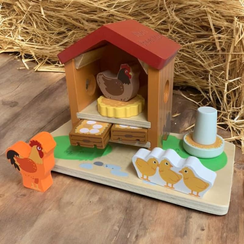 Wooden Chickens - Etsy