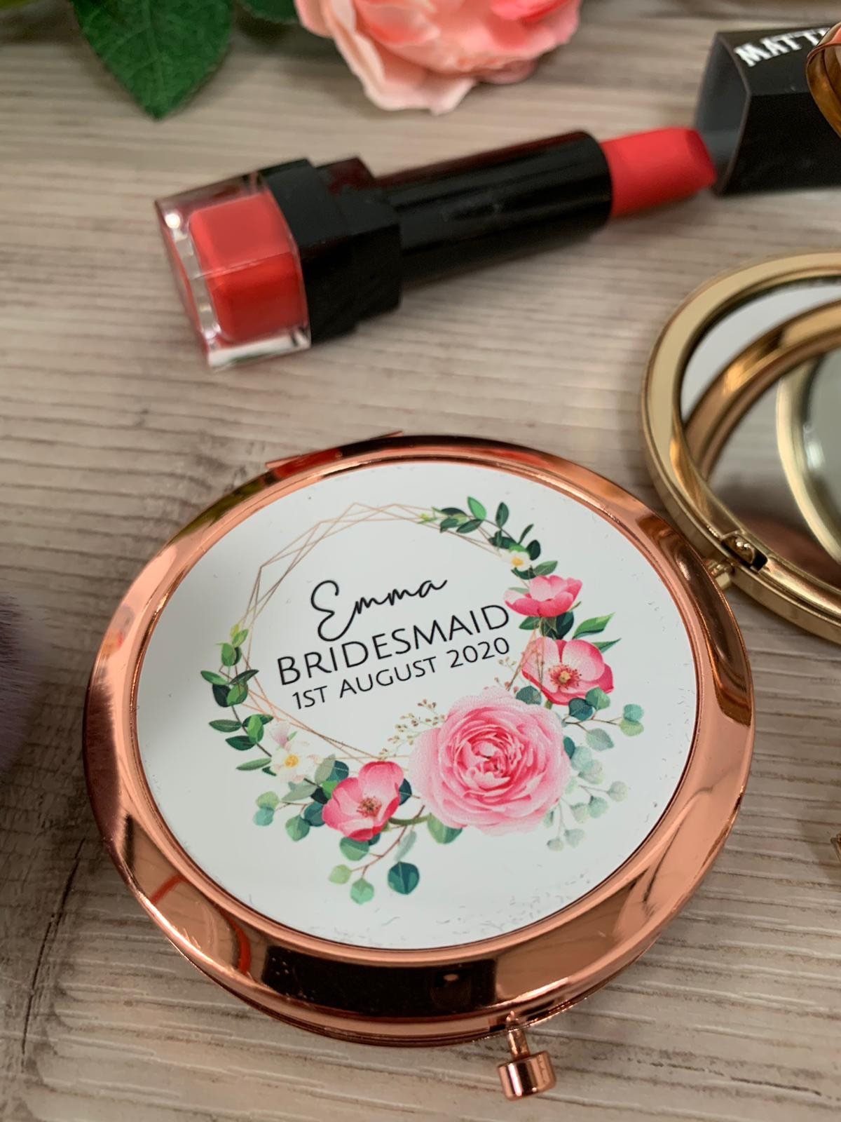 Jessica Range Personalised Compact Mirrors Bridesmaid Gift - Etsy