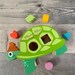 Personalised Tortoise Shape Sorter - Turtle Toy - Engraved Shape Sorter ...