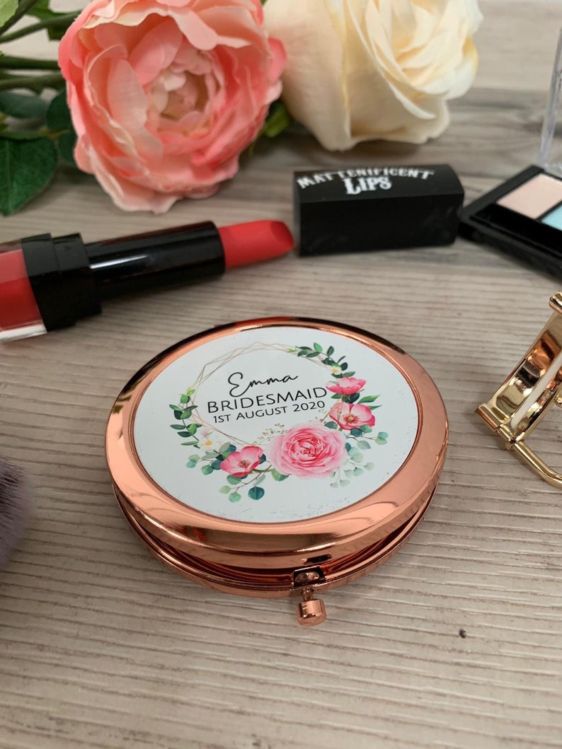 Jessica Range Personalised Compact Mirrors Bridesmaid Gift - Etsy
