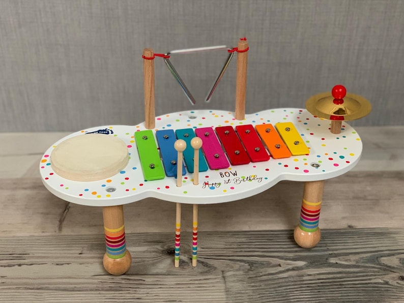 Personalised Music Table for Children Wooden Toy Gift for - Etsy