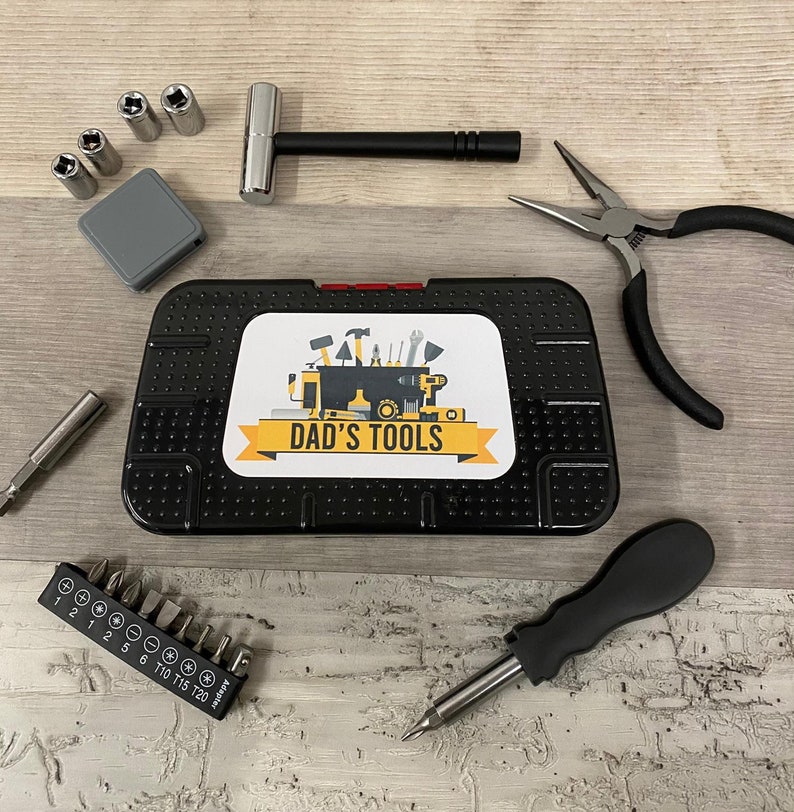 Personalised Tool Box With Tools Fathers Day Gift DIY | Etsy