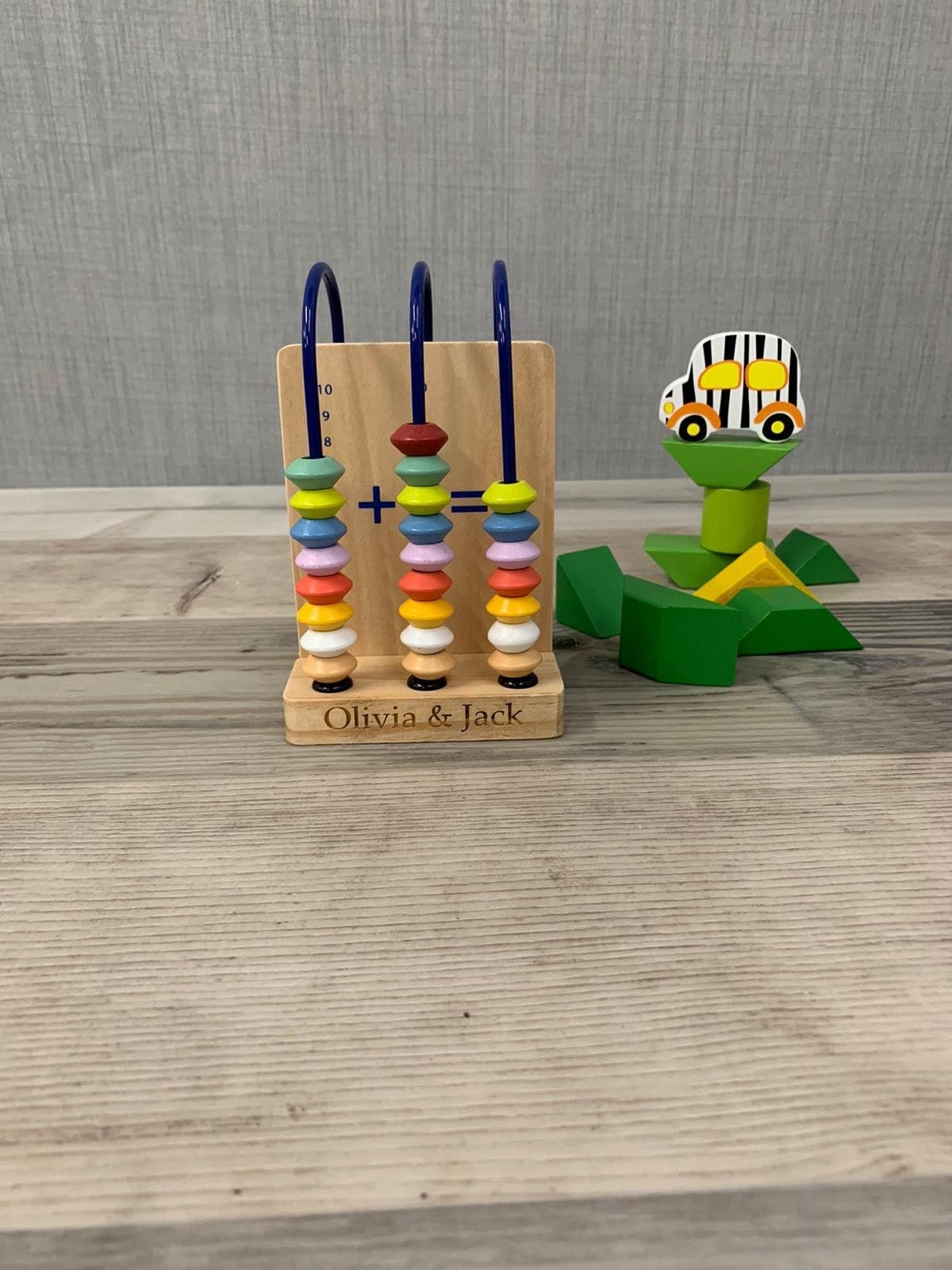Personalised Wooden Abacus Toy Learning Toys Maths Toys | Etsy