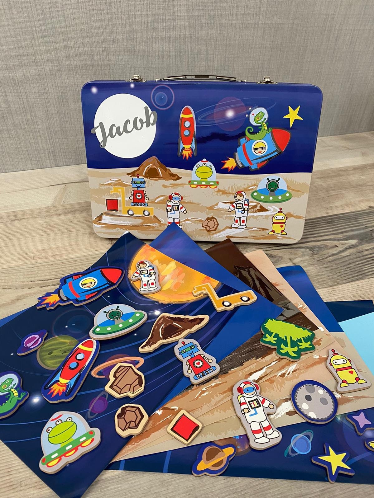 Personalised Space Puzzle With Magnetic Parts Astronaut Toy - Etsy
