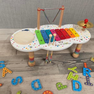 Personalised Music Table for Children - Wooden Toy - Gift for Kids ...