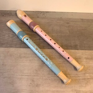 Personalised Wooden Flute/recorder - Pink or Blue - Kids Instrument ...