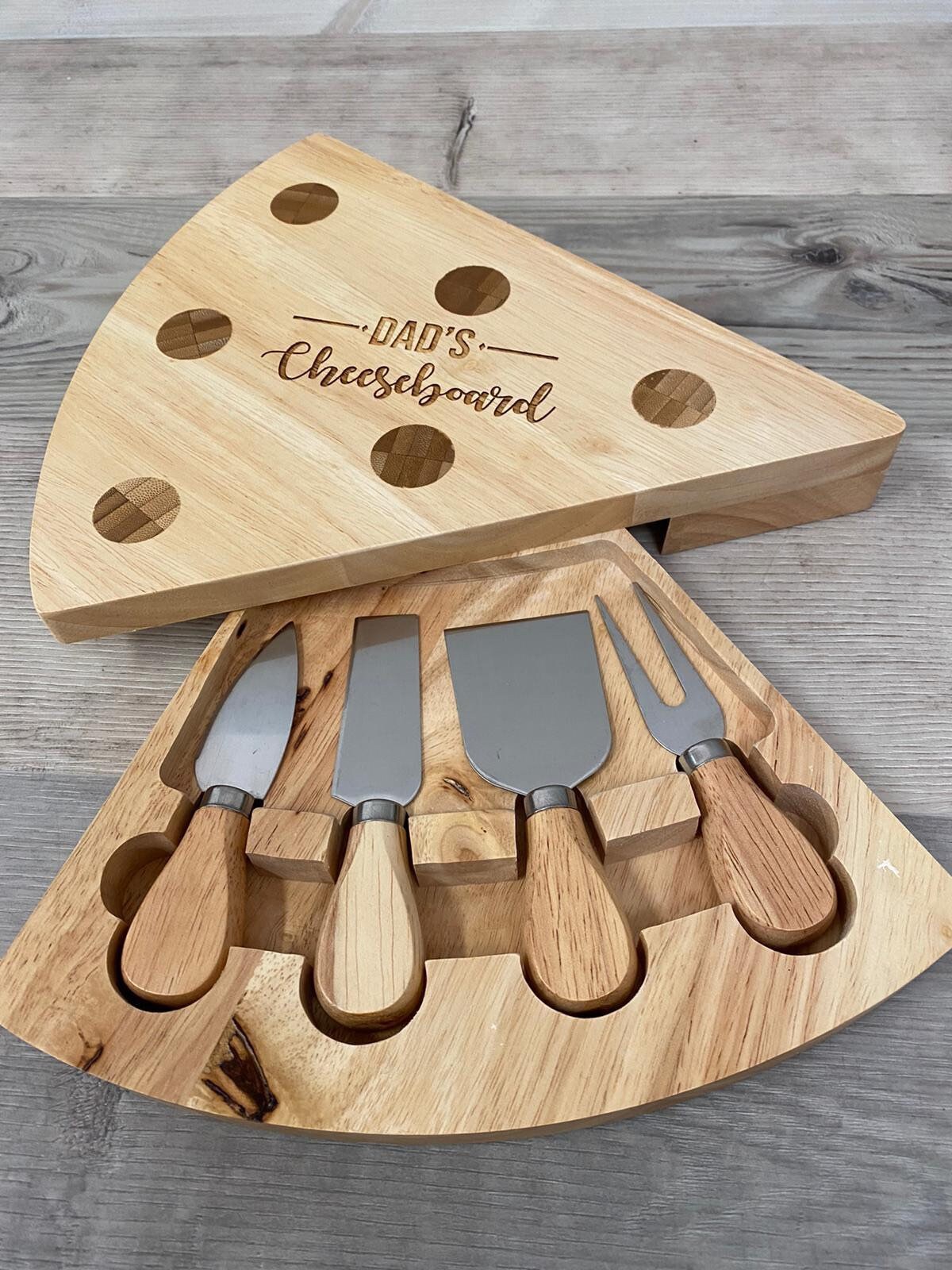 Personalised Wooden Cheese Board-triangle Cheese Board-engraved Gift ...