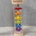 Personalised Wooden Rainbow Rattle Acoustic Toy Rainmaker Soothing Toy ...